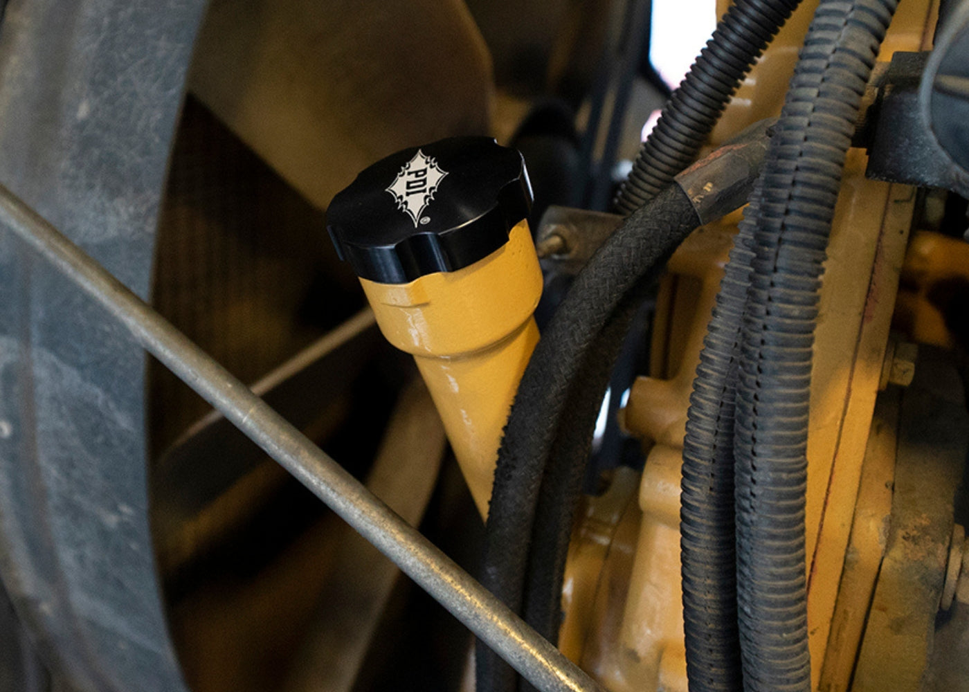 PDI Aluminum CAT Oil Fill Tube and Cap (1994-2010) – Performance Diesel Inc